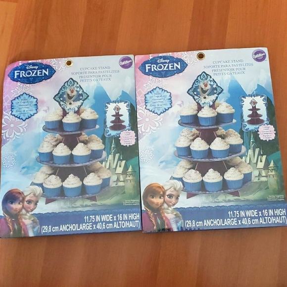 Disney | Other | Disney Frozen Cake Stand 2 Pk | Poshmark